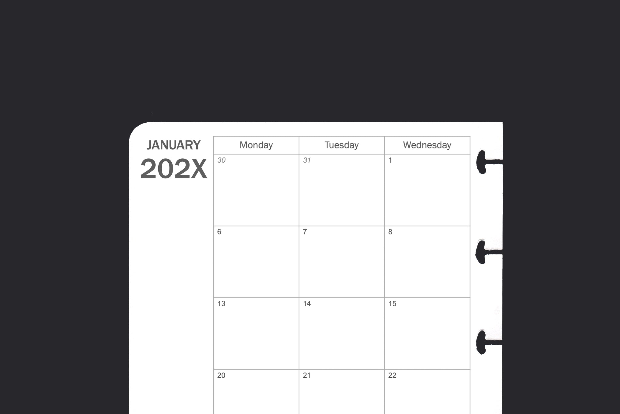 William Hannah : 2021 Month to 2 Page Diary (A6) - William Hannah Limited