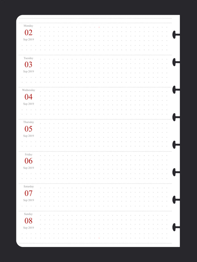 Six Month Weekly Diary with Notes (A5, Week-to-ONE-page) - William ...